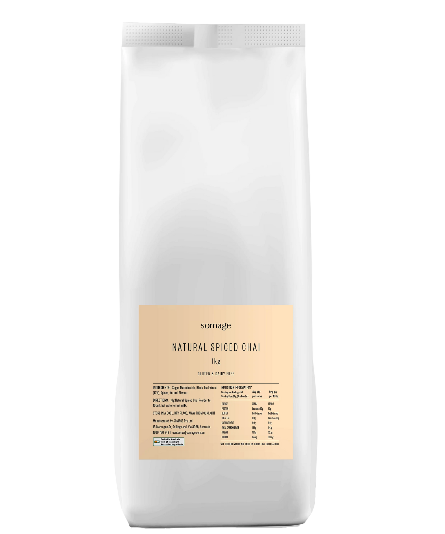 Somage Natural Spiced Chai Powder 1kg – DONE Coffee